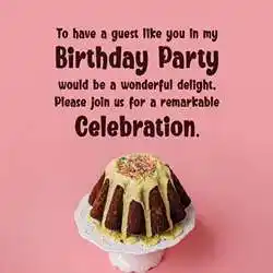 75+ Best Formal Birthday Invitation Message