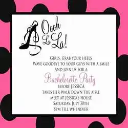 70+ Bachelorette Party Invitation Message