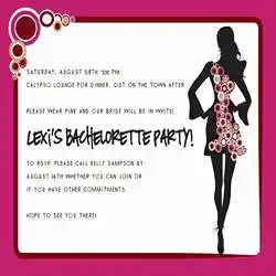 70+ Bachelorette Party Invitation Message