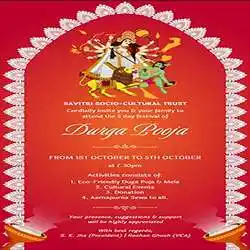 100 Durga Puja Invitation Messages for a Festive Gathering with Your ...