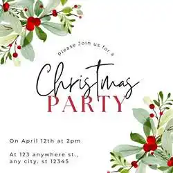 90+ Creative Christmas Lunch Invitation Message Ideas to Impress Your ...