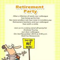 90+ Formal Retirement Invitation Wording