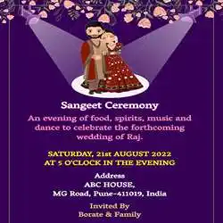 99+ Sangeet Invitation for a Harmonious Gathering To Celebrate Love and ...