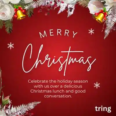 90+ Creative Christmas Lunch Invitation Message Ideas to Impress Your ...
