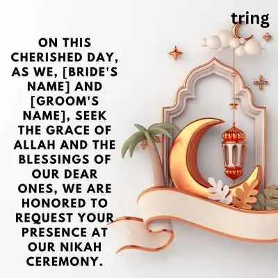 80+ Islamic Wedding Card Invitation Messages and Templates