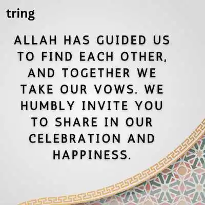 80+ Islamic Wedding Card Invitation Messages and Templates