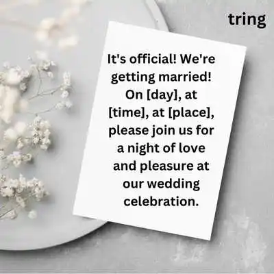 100+ Unique Wedding Reception Invitation Messages