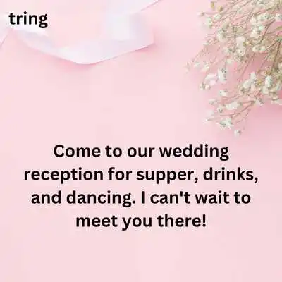 100+ Unique Wedding Reception Invitation Messages