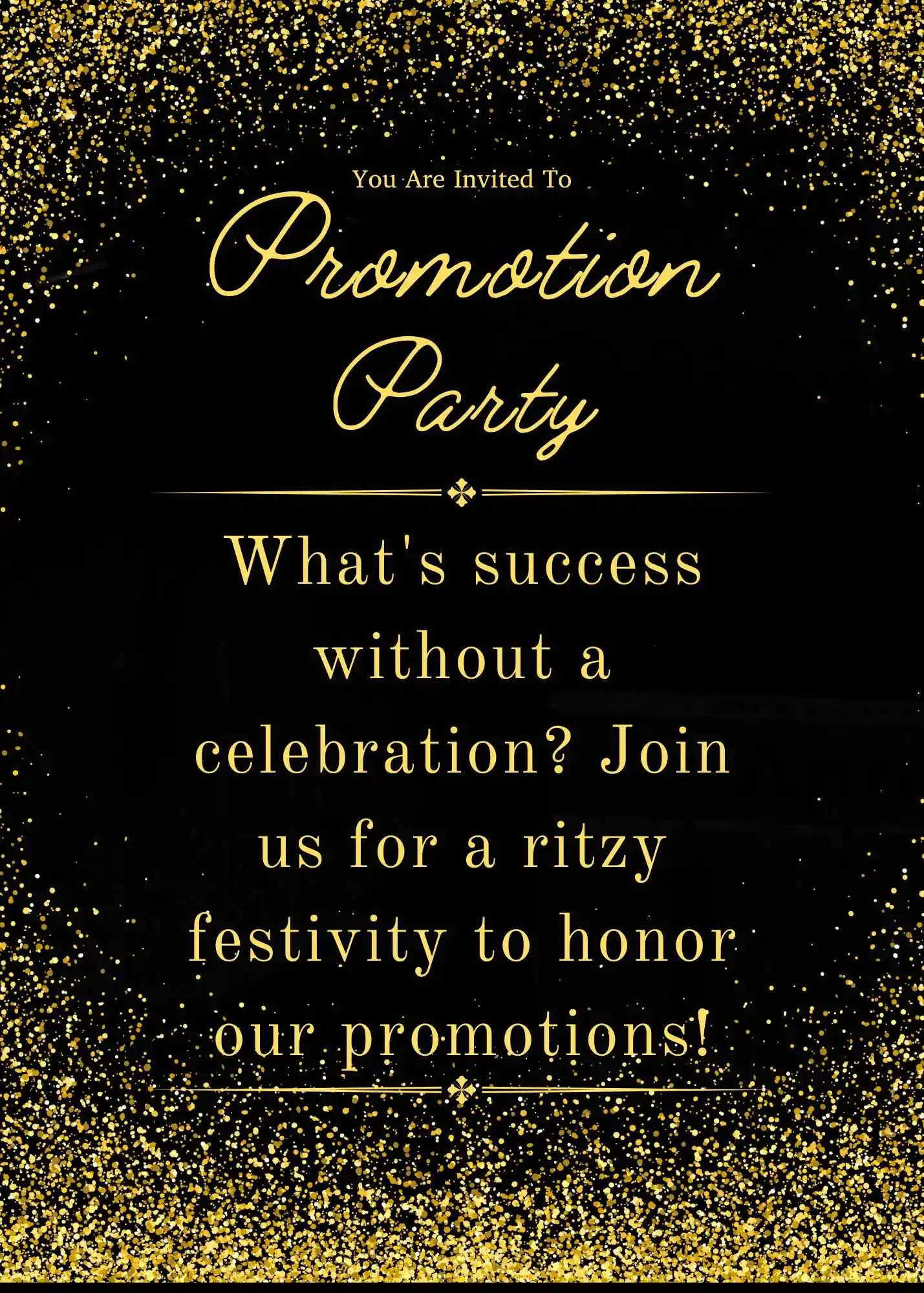 Presenting Some Amazing Promotion Party Invitations For Your Success