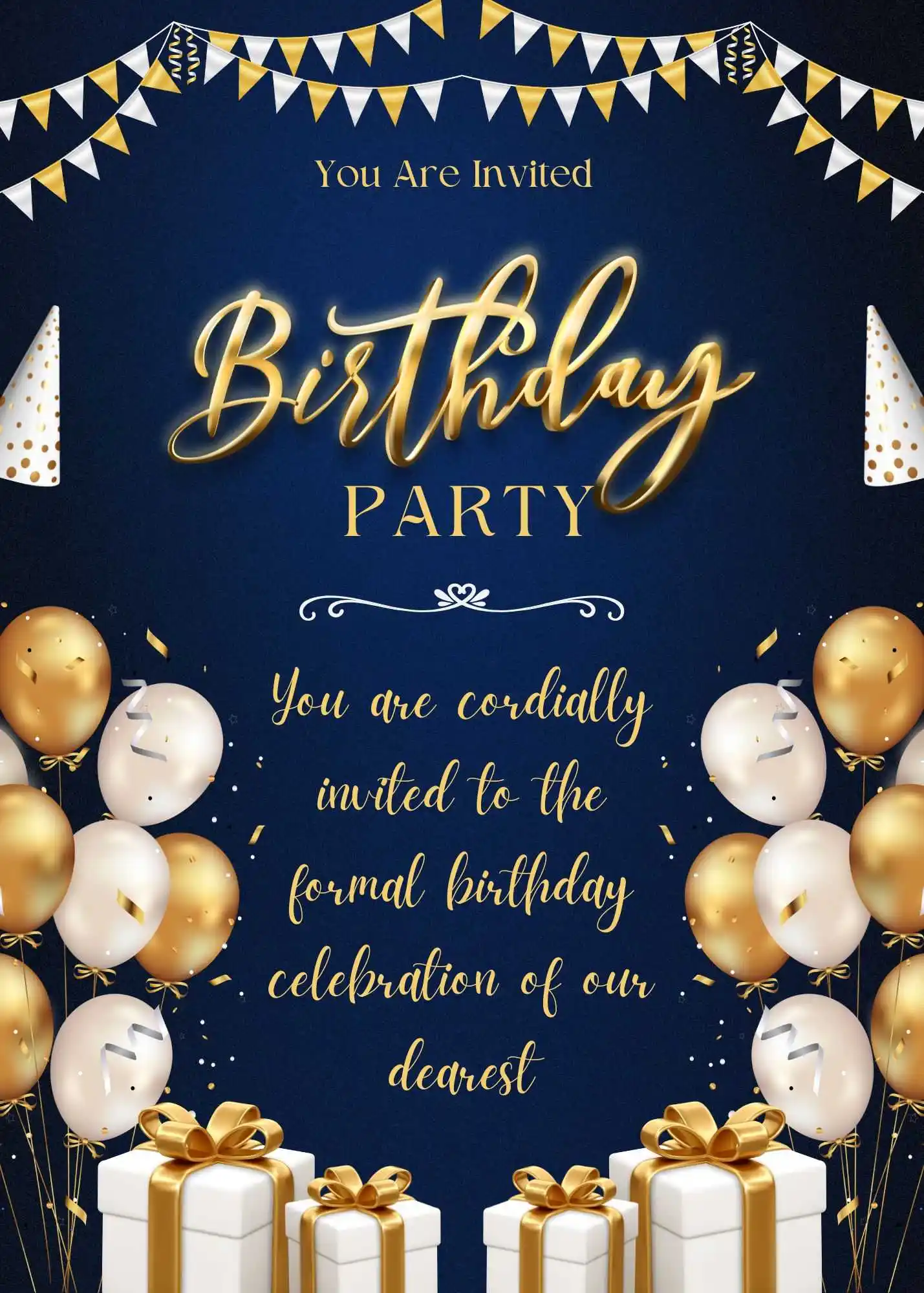 75+ Best Formal Birthday Invitation Message