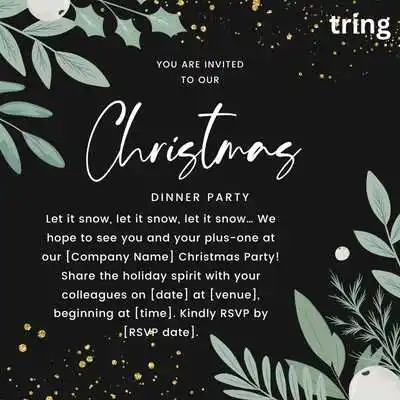 Join Us for a Festive Celebration - 60+ Christmas Party Invitation for ...