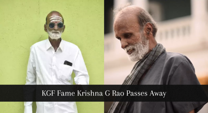 Veteran Kannada Actor and KGF Star Krishna G Rao Passes Away